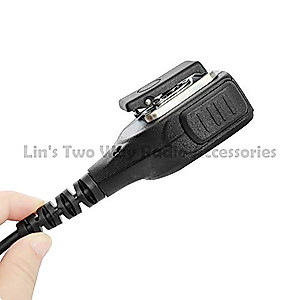 Guanshan VBLL Heavy-Duty Remote Speaker Microphone Shoulder Mic for XPR3000 XPR3300 XPR3300e XPR3500 XPR3500e