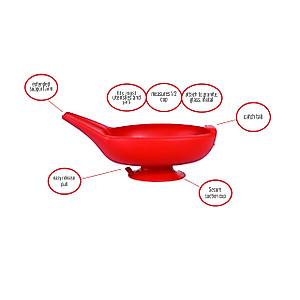 Spoon Buddy - Utensil Rest/Holder - Suction Cup Attaches to Pot Lid on Stove - Holds Spoons, Ladles, Spatulas - Kitchen Cooking without Mess on Counter or Stovetop - 2 pack Red