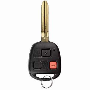 KeylessOption Keyless Entry Remote Ignition Uncut Car Key Fob for Toyota FJ Cruiser 2010-2014 HYQ12BBT