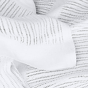 White Waffle Weave Soft Lightweight Queen Size Bed Blanket, 90x90in - 100% Cotton, Travel Blanket, Throw Blanket for Sofa, Bed, Couch