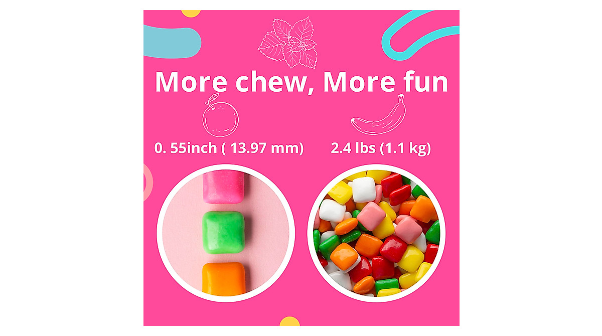 Chiclets Gum Assorted Colors & Flavors - Bulk Vending Refills