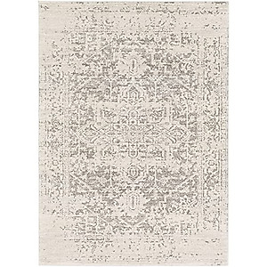 Artistic Weavers Janine Vintage Medallion Area Rug,5'3" x 7'3",Grey