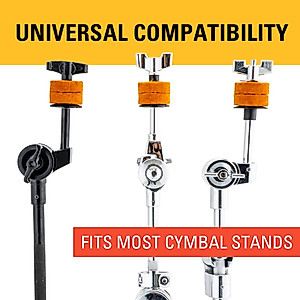 Stage Rocker Orange Wool Cymbal Felts, 12pcs – pack, Cymbal Replacement Accessories, Premium Felts, SRFTOG-12