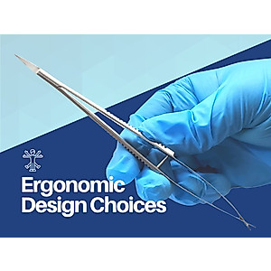 Castroviejo Scissors 5.5 inches STRAIGHT stitch cutting embroidery spring action extra sharp ARTMAN