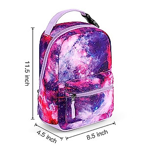 Choco Mocha 18inch Glaxay Backpack + Lunch Bag, Red