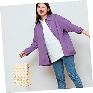 GLEAVI 36 Pcs Kraft Paper Gift Bag Candy Gift Bags Yellow Paper Bags Halloween Grocery Bags Kids Gift Bags Retail Bags Goodie Bags for Kids Xmas Gift Pouches Container Child Christmas