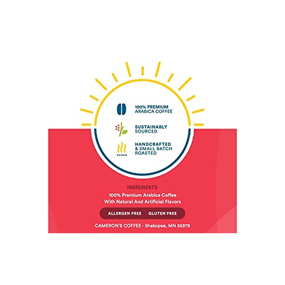 Cameron's Coffee Single Serve Pods, Light Roast, Flavored - Highlander Grog, 12 Count (Pack of 6)