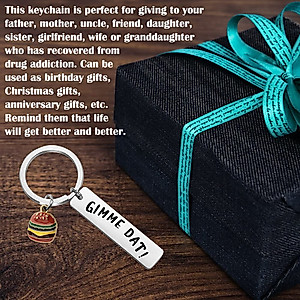 GIMME DAT ITYSL Gift Comedy TV Show Fans Gift Netflix Show Keychain Cheeseburger Jewelry (GIMME DAT)