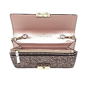 Kate Spade New York Pink Glitter Sunset Lane Milou Wallet Clutch + Chain