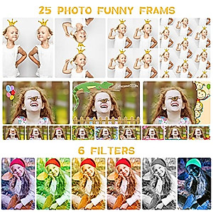 Kid Camera,ARNSSIEN Camera for Kid,2.4in IPS Screen Digital Camera,180°Flip Len Student Camera,Children Selfie Camera with Playback Game,Christmas/Birthday Gift for 4 5 6 7 8 9 10 11 Year Old Girl Boy