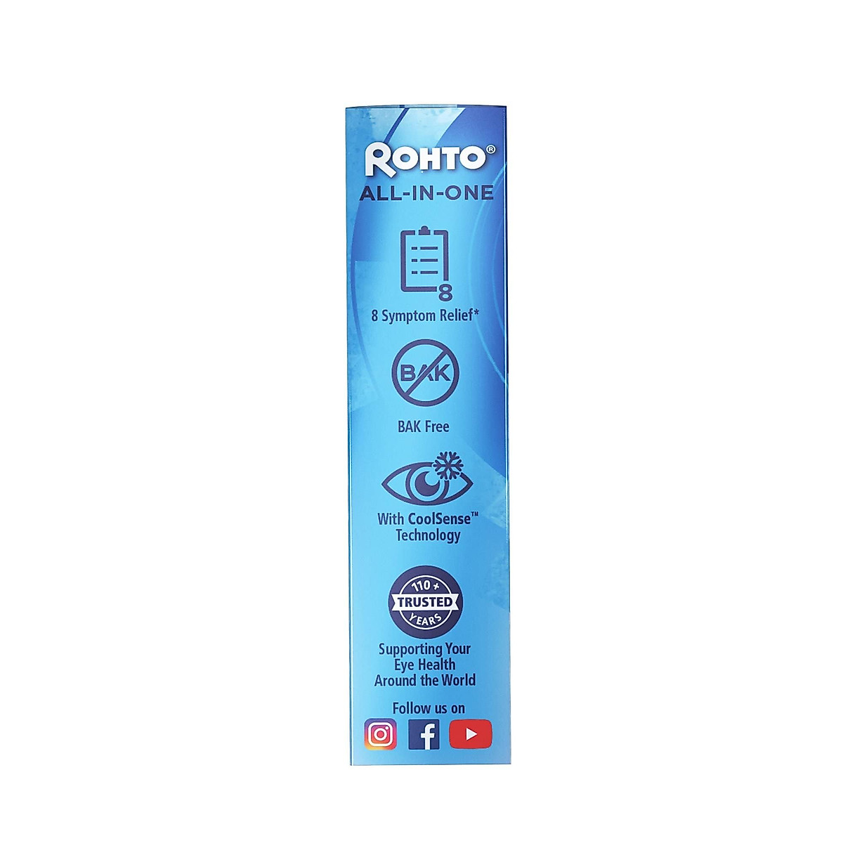 Rohto Eye Drops Cooling R Size Eye Drops Cooling Relief, Clear, 0.4 Fl.Oz
