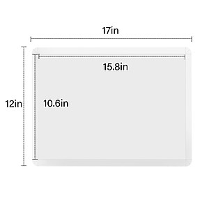 ZVP Disposable Cutting Boards 30 Count, Collapsible Cutting Board Sheet with Built-in Crease, Flexible Plastic Cutting Mat for Kitchen and Commercial Use, 17 x 12 In White