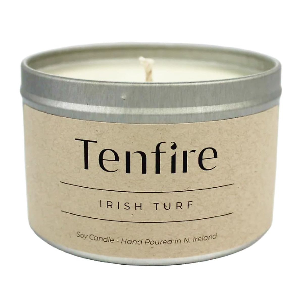 Generic Irish Turf Peat Container Candle. Smell of an Irish Turf Fire. Nostalgic Scent, Long Burn Time. Handmade in Ireland