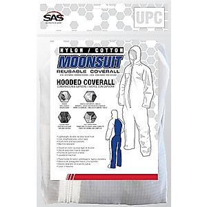 SAS Safety 6939 Moon Suit Nylon Cotton Coverall, Extra Large