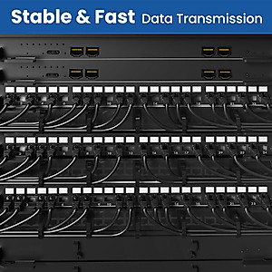Cat6 Ethernet Cable 6 Feet (6 Pack) LAN, utp Cat 6, RJ45, Network Cord, Patch, Internet Cable- 6 ft