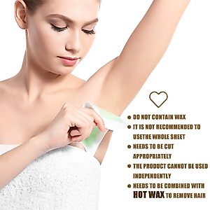 1000 Pcs Wax Strips Non Woven Waxing Strips Hair Removal Wax Strips Skin Body Facial Hair Removal Bikini Wax Strip Paper for Women Men Arms Legs Underarm Hair Eyebrow Armpit (White)