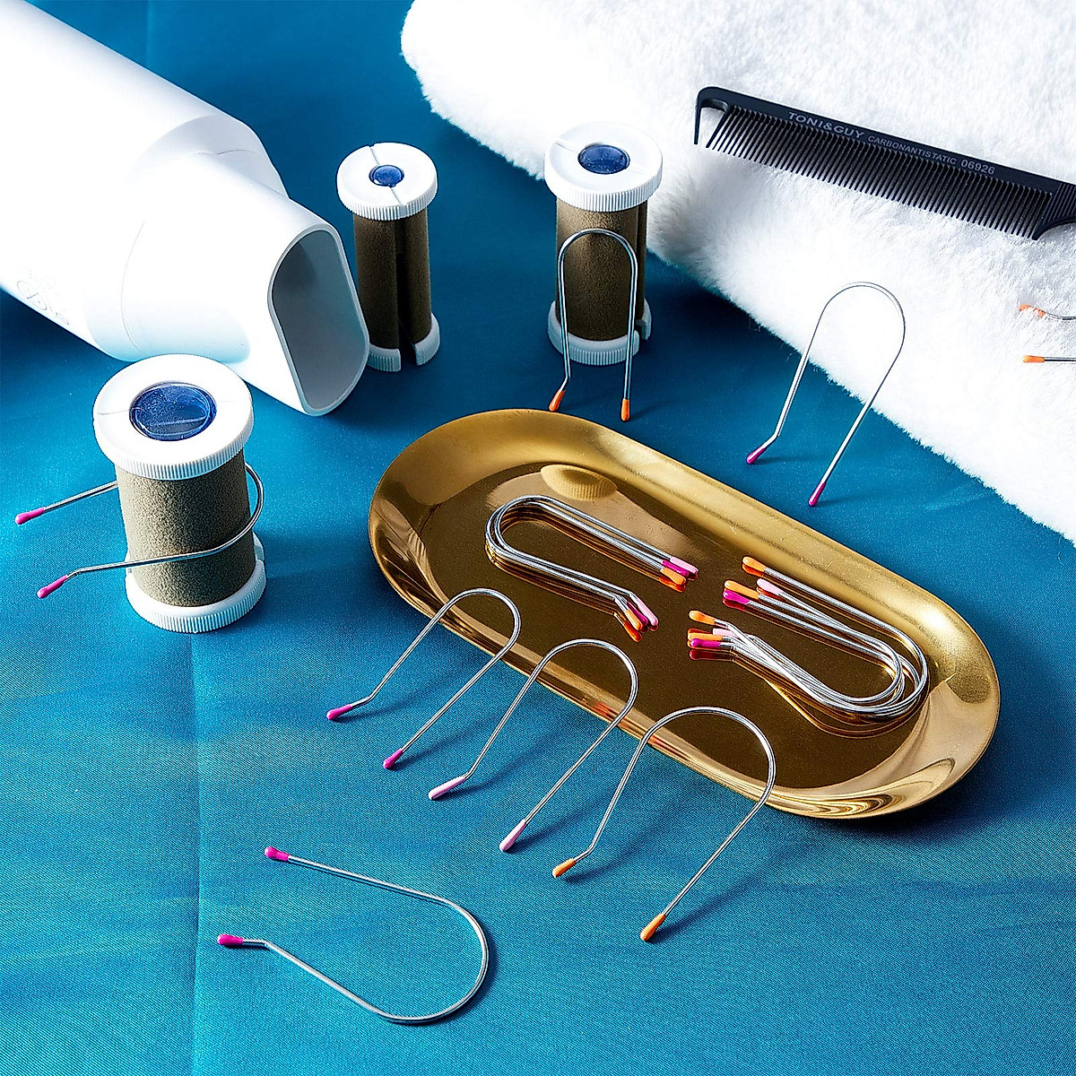 40 Pieces Assorted Hot Roller Clips Large, Medium and Small Hot Rollers, Fits Most Rollers and Curlers, 3 Sizes