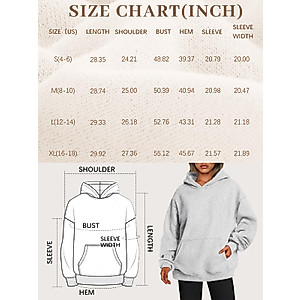 EFAN Womens Hoodies Oversized Sweatshirts Pullover Fleece Sweaters Long Sleeve Winter Fall Outfits Fashion Y2k Clothes GreyBlue S
