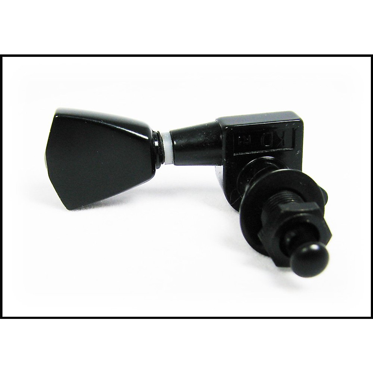 Black "Tombstone" Electric Guitar Tuners/Machine Heads - 6-piece Inline Right Alignment