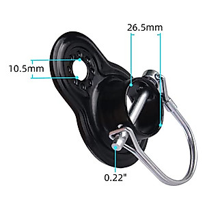 Free-fly Coupler Attachment for Instep and Bike Trailers, Flat and Angled Coupler for a Wide Range of Bicycle Sizes, Models, and Styles (1-Pack)