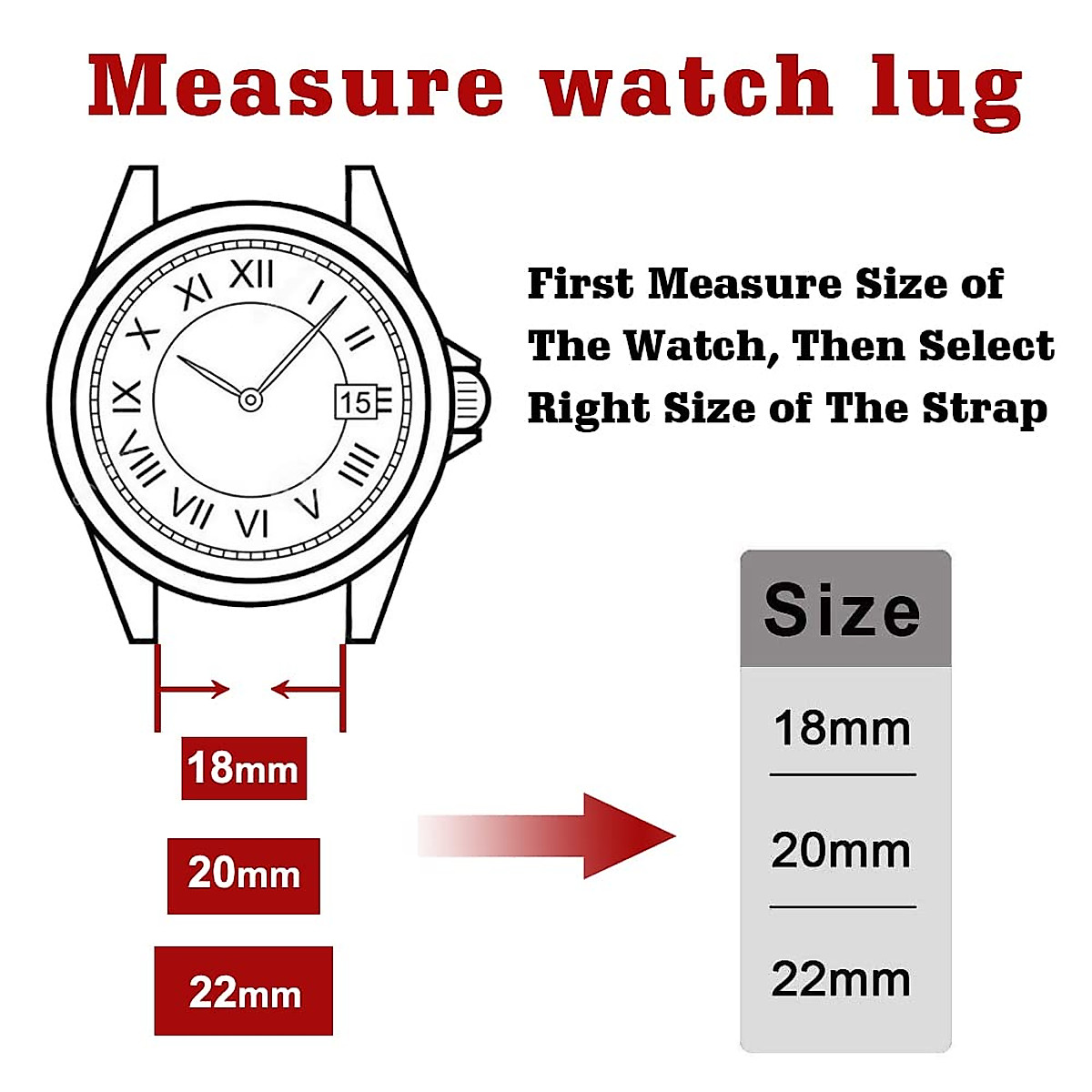 Ritche Christmas Gift 24mm Alligator Grain Watch Band Alligator Leather Watch Strap Quick Release Watch Bands for Men Women, White Elephant Gifts, Stocking Stuffers for Men