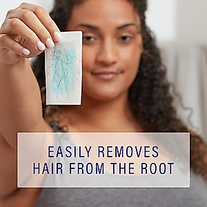 Schick Hydro Silk Waxing Strips for Face ,Hair Removal ,Eyebrow | Bikini Soft Wax Kit for Women