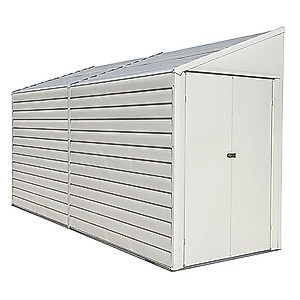 Arrow Shed Yardsaver Compact Galvanized Steel Storage Shed with Pent Roof, 4' x 10'