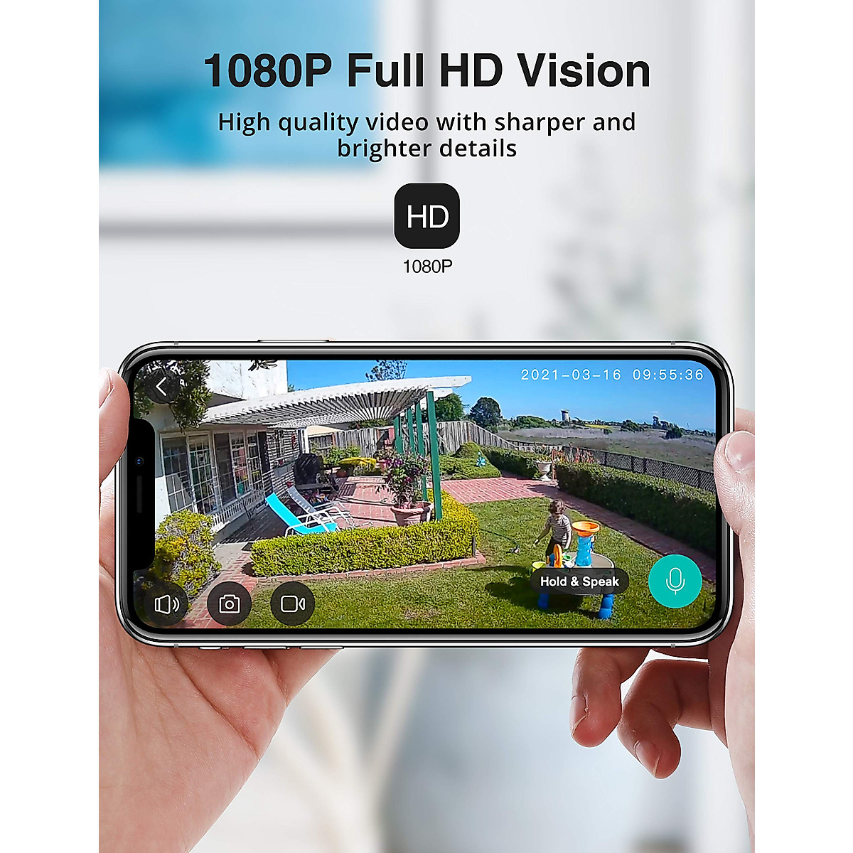 5-Star Compatible Inkjet Cartrige Security Camera Wireless Outdoor, Add on Camera for VA-HS003，WiFi Battery Indoor&Outdoor Camera, IP66 Waterproof, IP Cam with Two-Way