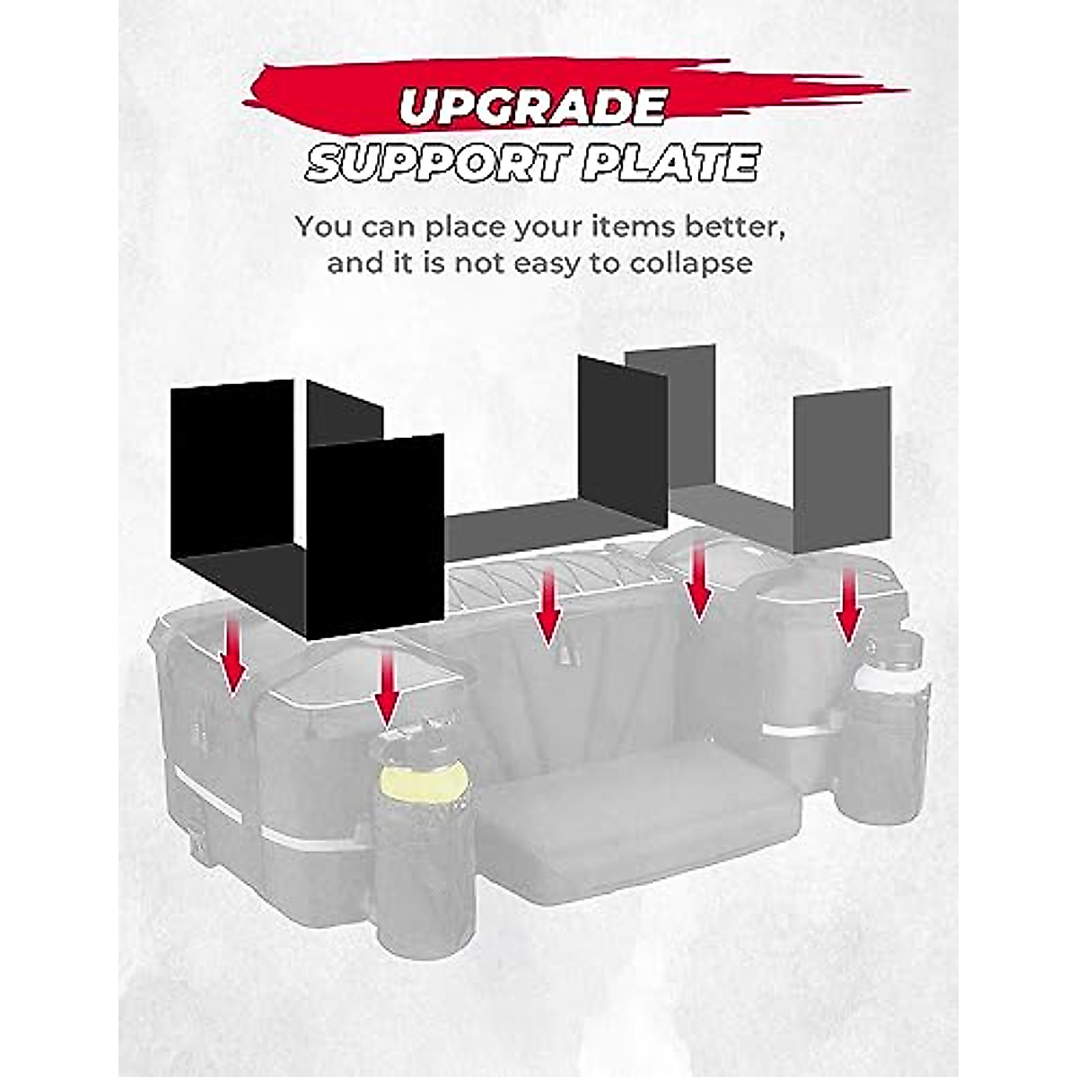 KEMIMOTO ATV Bag, 74L Large ATV Cargo Bag With Cooler Bag, Waterproof 4 Wheeler Storage Rear Rack Seat Bag Universal Compatible With Polaris Sportman Fourtrax Can Am Kawasaki Yamaha Artic Cat