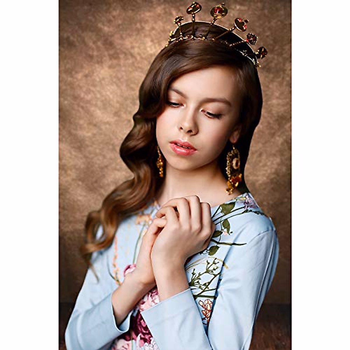 Allenjoy Fabric 6x8ft Abstract Brown Wall with Wood Floor Photo Backdrop for Only Under 3 Years Old Kids Pictures