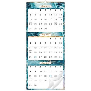 2025-2026 Wall Calendar - 3 Month Calendar 2025-2026, April 2025 - July 2026, 11" x 26", 2025 Calendar (Vertical), Large Monthly Calendar, Lay- Flat, Perfect for Your Busy Schedule