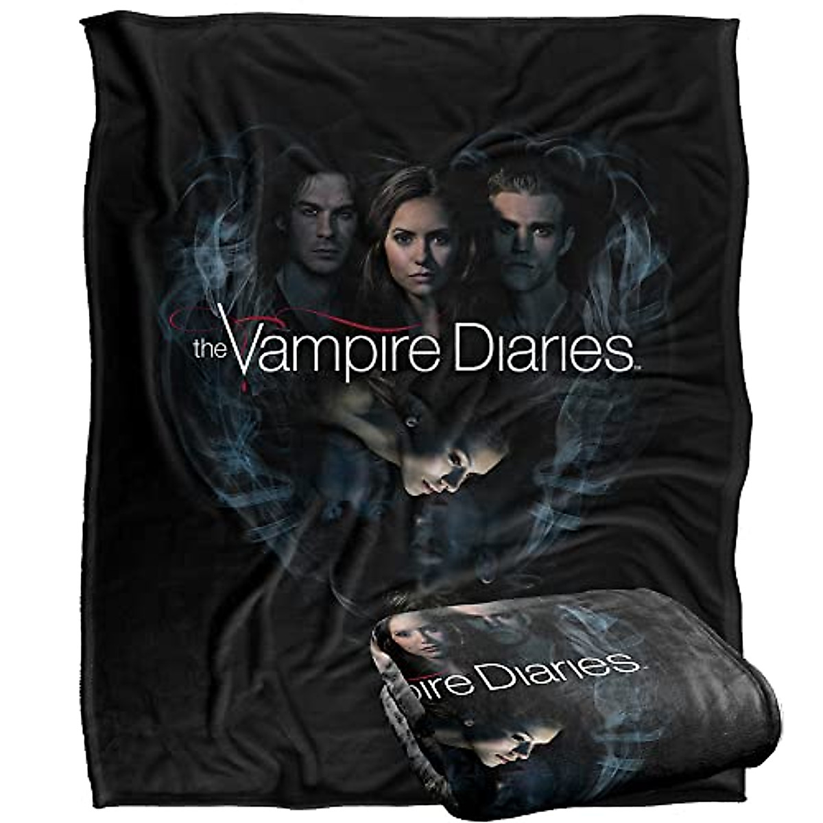 Vampire Diaries Hearts Desire Officially Licensed Silky Touch Super Soft Throw Blanket 50" x 60"