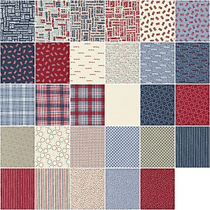 Stateside Charm Pack by Sweetwater; 42-5" Precut Fabric Quilt Squares