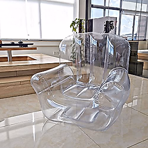 Clear Inflatable Chair for Game Room/Party/Livingroom/Bedroom/Swimming Pool,Transparent Couch Sofa for Lawn