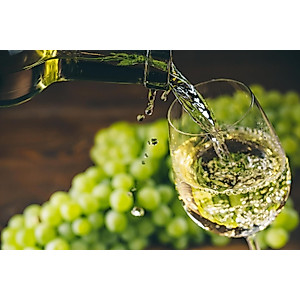 KING CRYSTAL Set of 4 wine glasses | Italian Style | Premium Crystal Clear Glass | Long Stem Wine Glasses | For Tasting, Wedding, Anniversary or Christmas