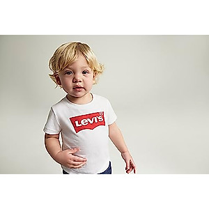 Levi's Big Boys' Classic Batwing T-Shirt, White, S