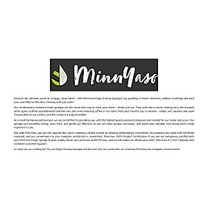 MinnYaso Magic Sponge Eraser Pads Fit Extendable Tub Tile Scrubber Brush | Magic Sponge Eraser Cleaning Scrubber Refill Replacement Pads | Compatible with Moku, Yocada & Cleanhome & Others | 3 Pack