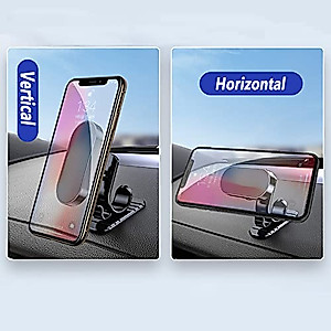 KIFIDAN Car Magnetic Phone Mount Car Navigation Mount Strong Magnet Universal Car Mount with Dashboard 360° Rotation for All Phones and Tablets [2 Strong Magnets]