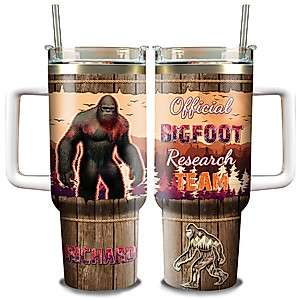 WAZONE Personalized Big Foot Tumbler With Lid 20oz 30oz Vacuum Insulated Cup Custom Name Tumblers Coffee Travel Mug Stainless Steel Birthday Christmas Presents For Men Women Customized Gifts Things