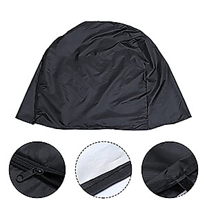 GAFOKI Outdoor Grills 1pc for Use Heavy Wood Grill Garden Patio Outdoor Polyester and Hoop Tarp Burner Indoor Black Holder Practical Log Cover Storage Yard Round Portable - Duty Gas Grill