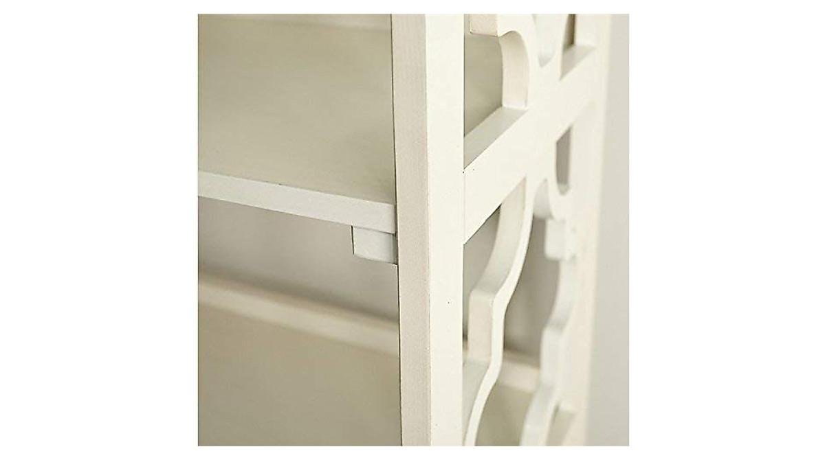 Powell Turner Bookcase in Antique White - Stylish Storage Solution