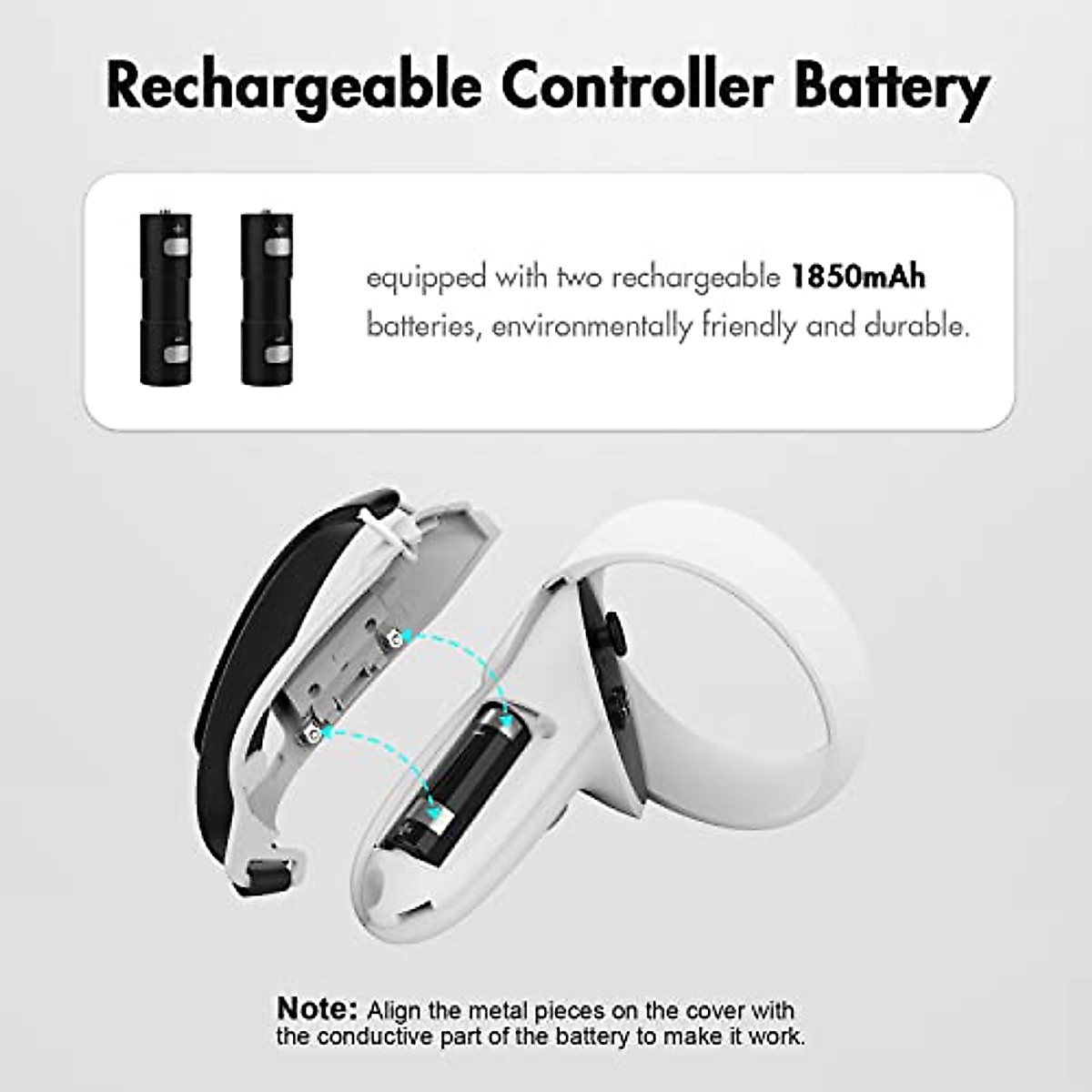 AMVR Charging Dock for Meta/Oculus Quest 2, Charging Station with LED Touch Light Charger Stand for VR Headset and Controllers, with 2 Rechargeable Batteries, 1 USB-C Charge Cable, 2 Controller Straps