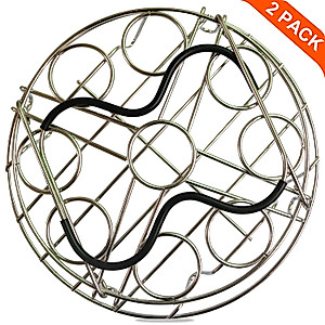Steamer Cooling Rack Trivet Accessory Set, Include 9-holes Egg Steamer Cooking Rack with Heat Resistant Silicon Handles & Compatible for 6, 8 Quart Pressure Cooker Trivet, Instant Pot Accessories