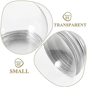 Globe 12Pcs DIY Snow Globe Clear Water Globe 150ml Empty Snow Globe with Screw Off Cap Make Your Own Shatterproof Snowglobe for Christmas Home Decor Bottles