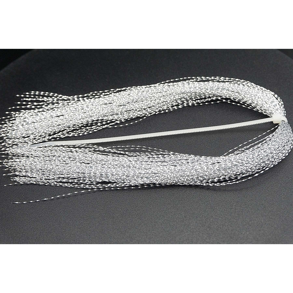 10 Packs Crystal Flash Fly Tying Material Hook Lure Flash Flies Decorating Holographic Tinsel Krystal Flashabou Sparkle Dry Streamer for Fishing Lure Dry Flies Making Supplies