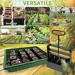 Soil Blocker 2 inch Seed Block Maker with Comfort-Grip Handle for Seed Stater Tray