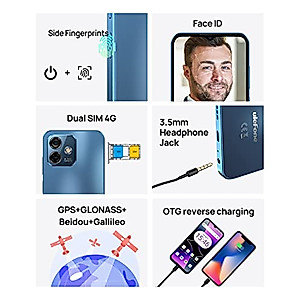 Ulefone Note 16 Pro | 2023 | Unlocked Cell Phone, Android 13, Octa-core 16GB + 256GB, 6.52" Screen Phones Unlocked, 50MP Dual Camera Mobile Phone, 4400 mAh, Dual 4G, Fingerprint Unlock, OTG, Black