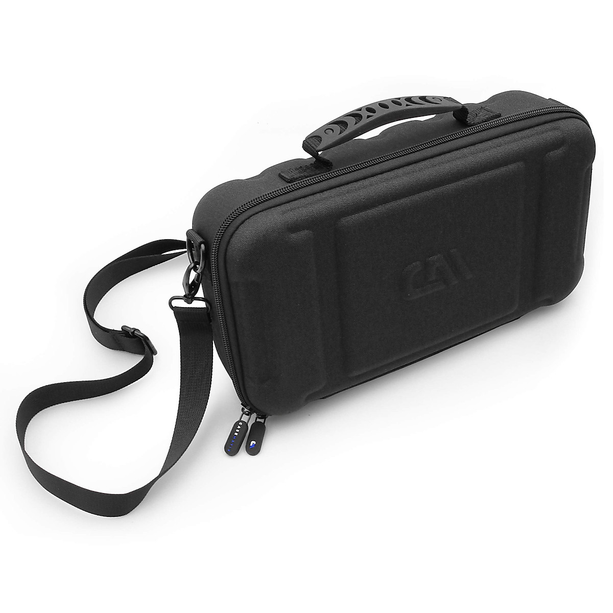 CASEMATIX Hair Clipper Barber Case Holds Three Electric Clippers, Hair Buzzers, Trimmers, T Finisher Liner - Travel Case for Clippers, Stylist and Hair Cutting Supplies