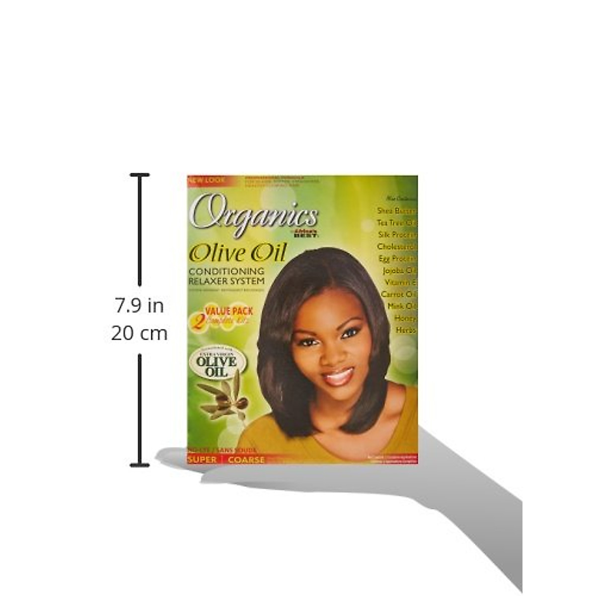 Originals By Africa's Best Olive Oil Conditioning Relaxer System 2-Pack, Helps Repair, Rebuild and Restore Your Hair's Elasticity and Softens & Shines, Designed for Coarse Hair Textures