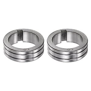 HARFINGTON 2pcs Mig Welder Wire Feed Drive Roller 30mm x 22mm x 10mm x 4mm Keyway Width Roll Parts Replacement U Groove 0.04"